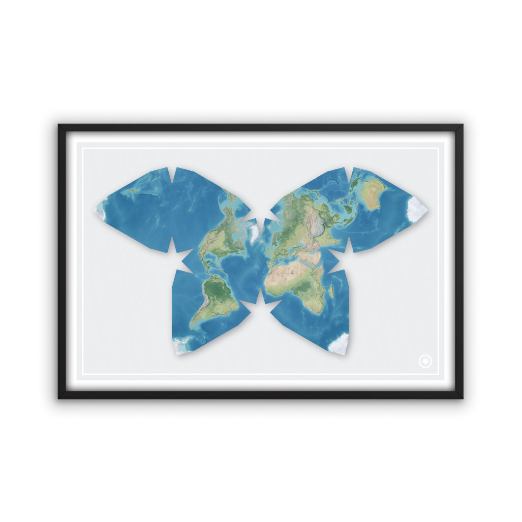 Equal Earth Projection World Map | Windrose Maps